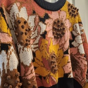 FARM Rio | Sweaters | Nwt Farm Rio Sunflower Sweater | Poshmark